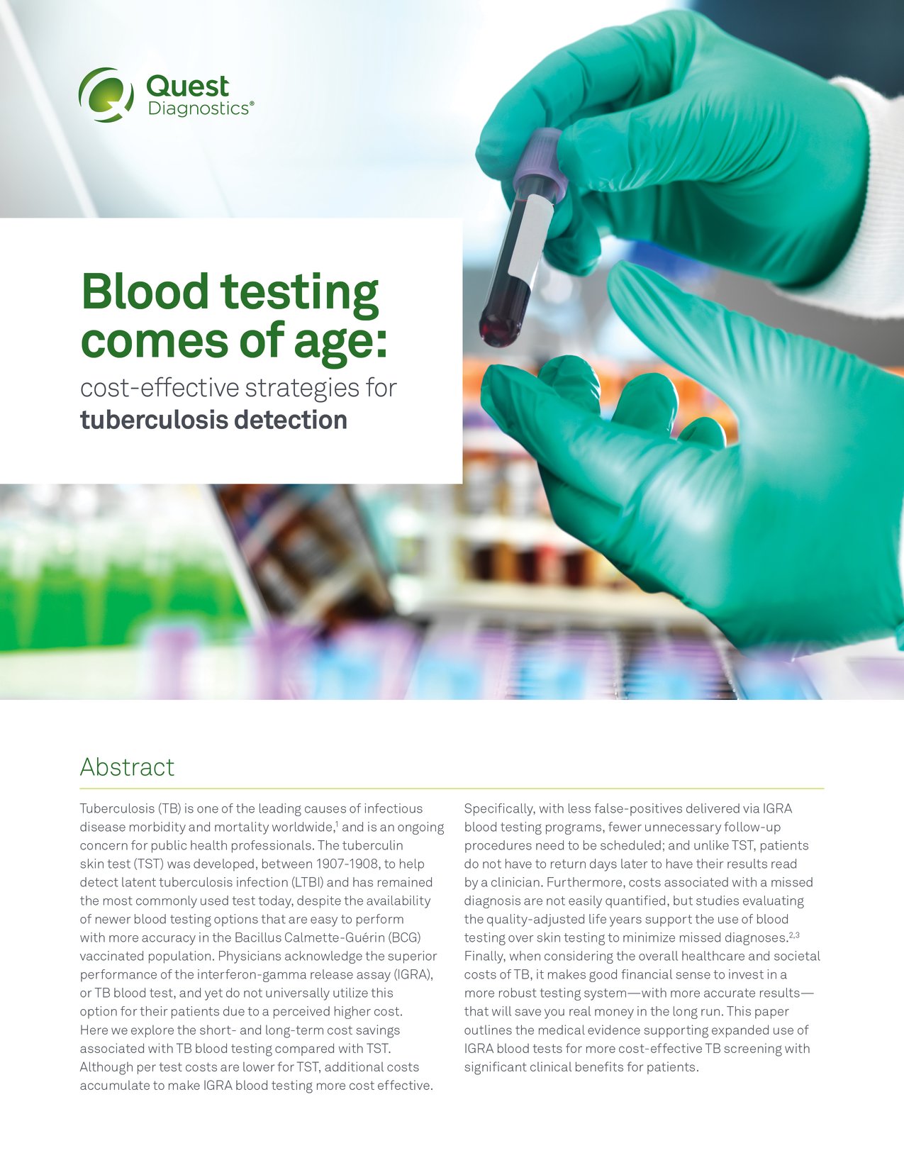 Tuberculosis testing gets an upgrade: Cost-effective strategies for TB ...